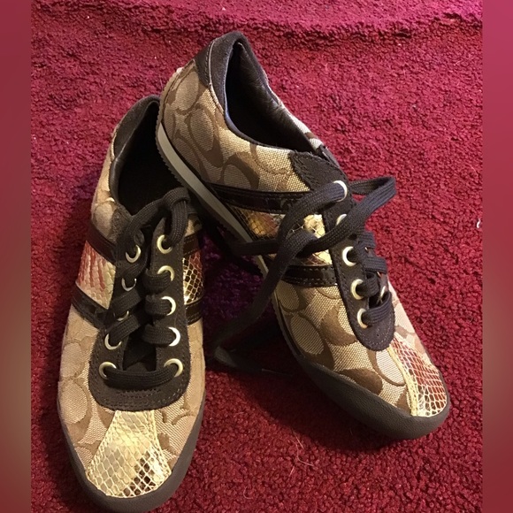 Coach | Shoes | Coach Meagan Womens Signature C Sneakers Sz 6 Nwob ...